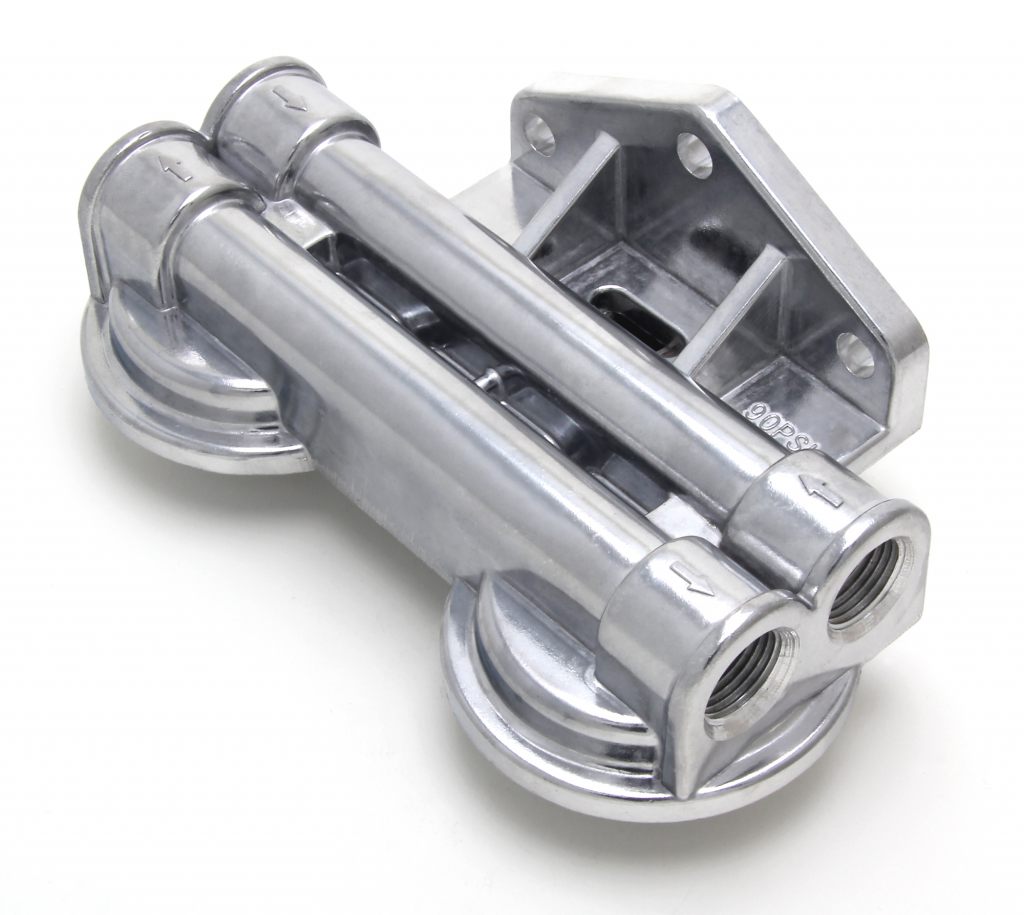 Dual Oil Filter Relocation Base RWA1763 – Racer Walsh